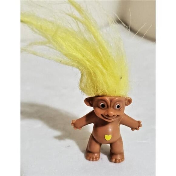 Vintage | Toys | Vintage Treasure Trolls Rubber Pencil Topper Yellow ...